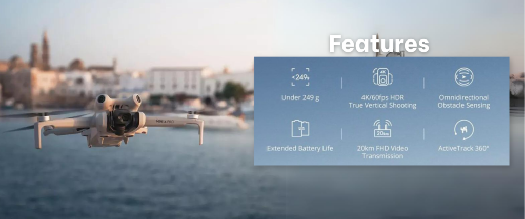 DJI Mini 4 Pro Drone Camera | Record 4K Videos | Xboom